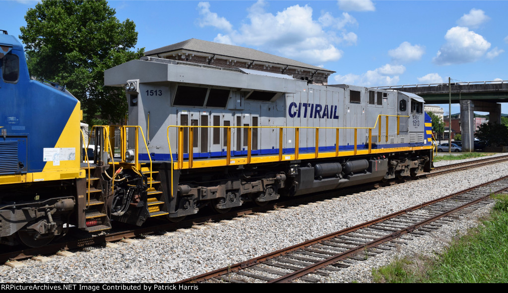 CREX 1513 ES44AC and CSX 355 CW44AC bring an auto rack train south through Cartersville GA 3 ...